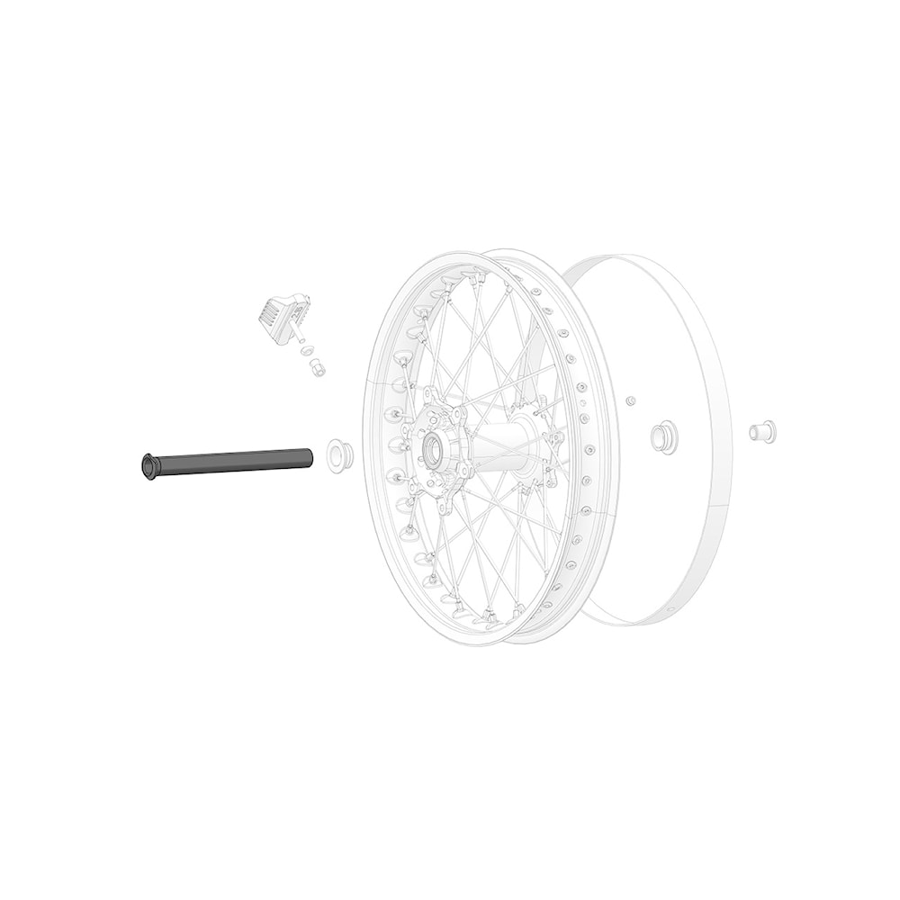 OEM Bakhjulsaxel for 1.927 kr | no. SMX1-RW-S-01 | sv
